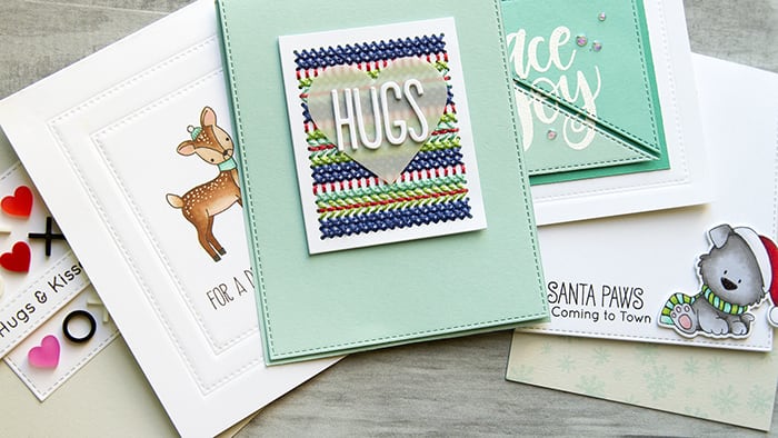 5 Ways: Stitched Rectangle Dies - Jennifer McGuire Ink