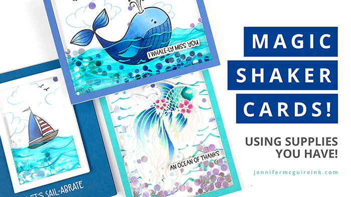 Magic Shaker Cards + Giveaway! - Jennifer McGuire Ink