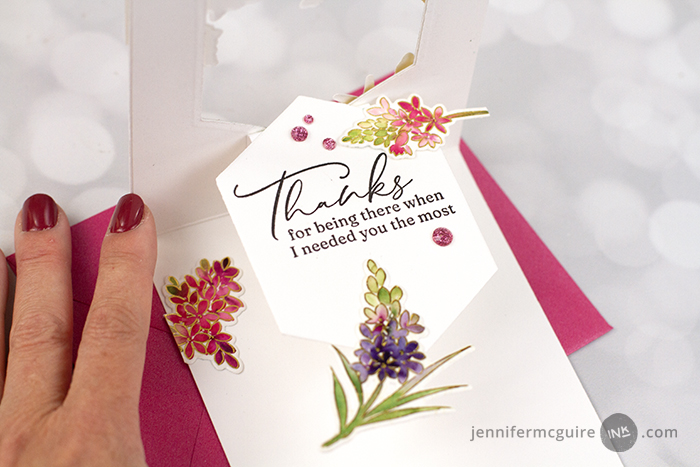 Thanks For Being There Card - Jennifer McGuire Ink