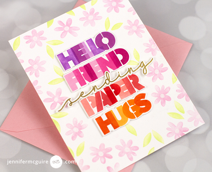 Hello Friend Card - Jennifer McGuire Ink